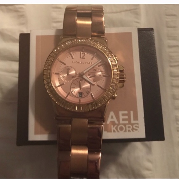 Michael Kors | Accessories | Michael Kors Womens Mk542 Dylan Rosetone ...